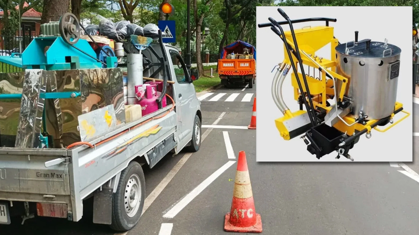 Sewa Mesin Marka Jalan | Alat Pengecatan Cat Harga Murah